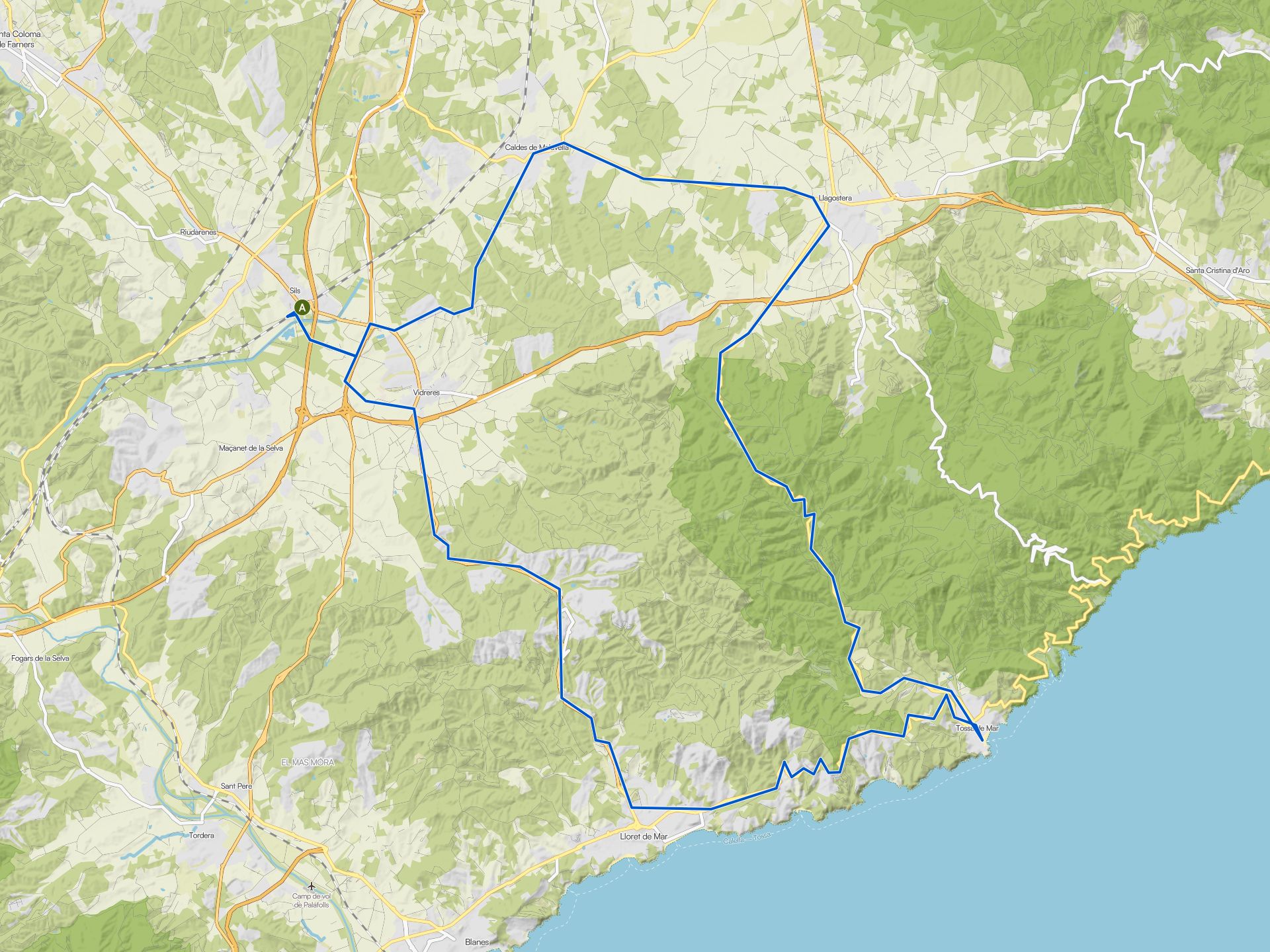 I migliori percorsi e itinerari ciclabili nei dintorni di Riudarenes ...